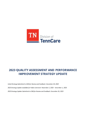 Fillable Online 2023 TennCare Quality Assessment and Performance ...