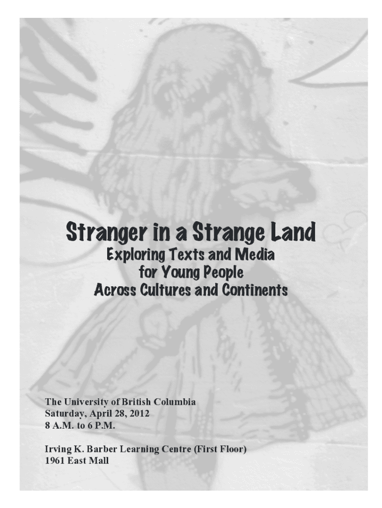 Fillable Online Stranger in a Strange LandSummary, Characters, & Facts ...