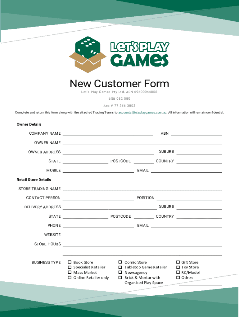 Fillable Online Let's Play Games Direct Fulfilment Status Update :: Fax Email Print - pdfFiller
