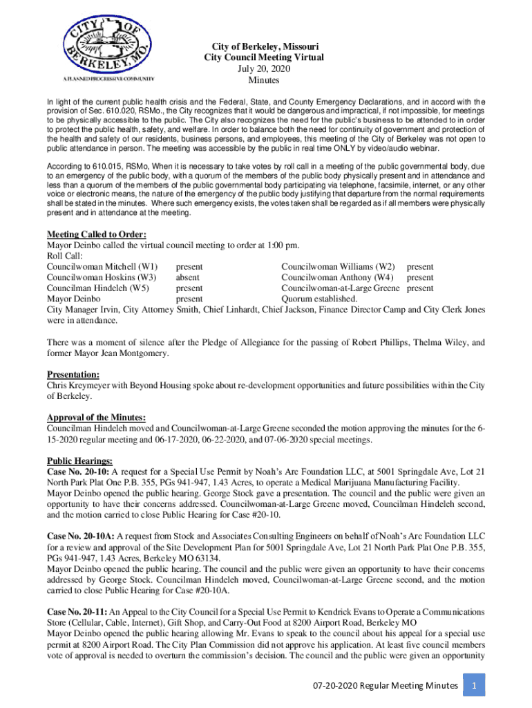 Fillable Online to an emergency of the public body, with a quorum of the members of the public ...