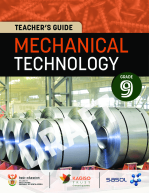 Fillable Online Mechanical Technology Grade 9 Teacher's Guide Fax Email ...