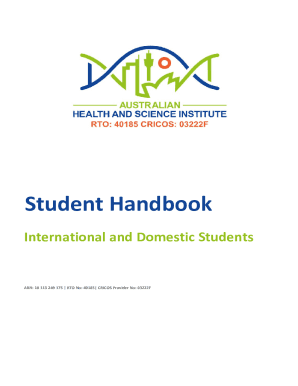 Fillable Online PARTICIPANT HANDBOOK INTERNATIONAL STUDENTS Fax Email ...