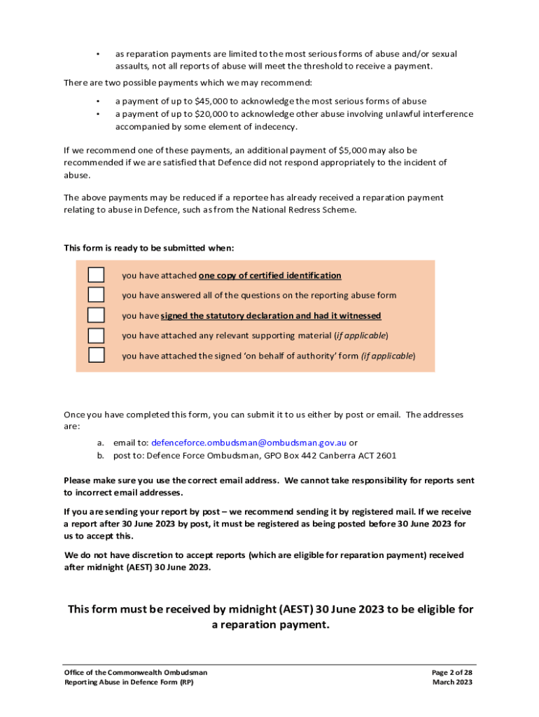 Fillable Online Free fillable Form 1: OMBUDSMAN Reporting Abuse in ...