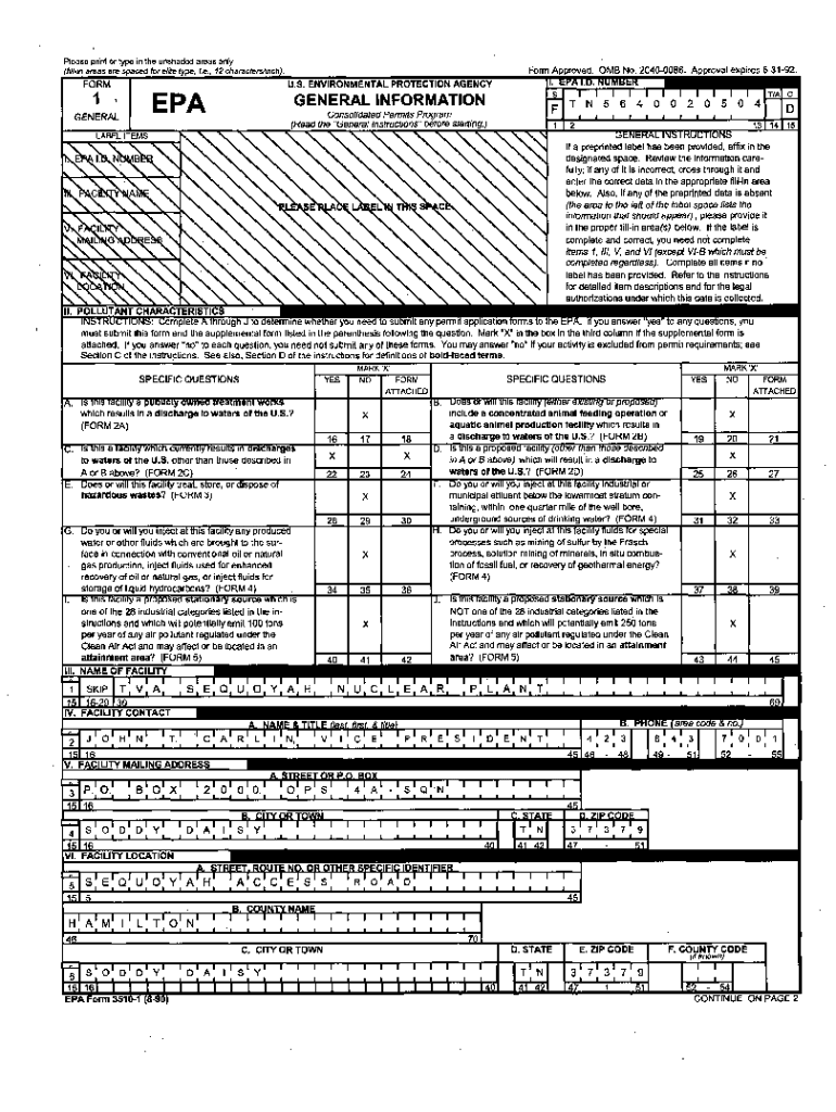 Fillable Online Tennessee Valley Authority (TVA) - Sequoyah Nuclear ...