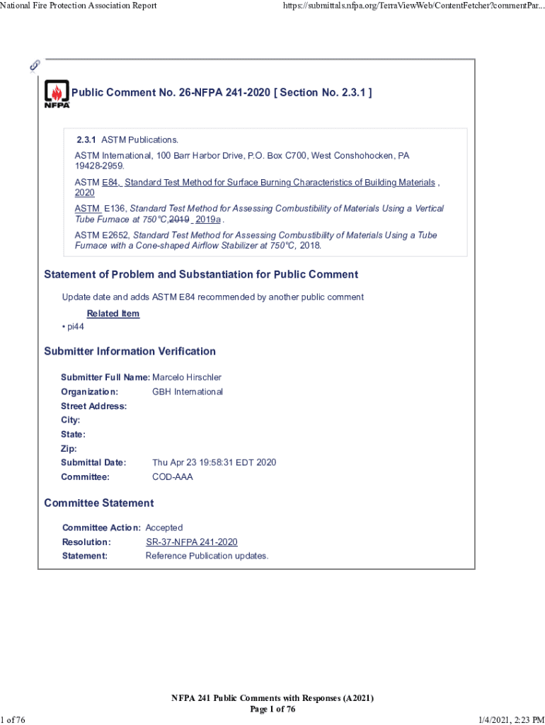 Fillable Online ASTM E84, Standard Test Method for Surface Burning ...