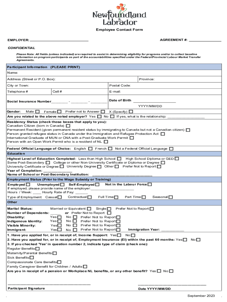 Fillable Online How To: Create an Employee Contact Form Fax Email Print ...