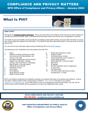 Fillable Online What Is PHI? Fax Email Print - pdfFiller