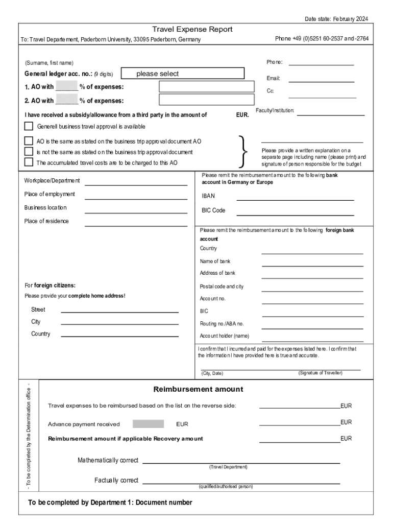 Fillable Online What is reimbursable under the State Travel Expenses Act ... Fax Email Print ...