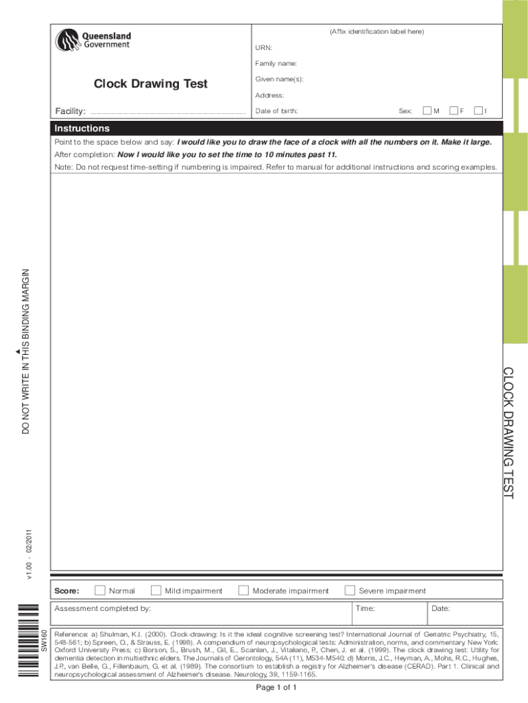 Fillable Online Sample Clocks and Scoring Answer Key Fax Email Print ...