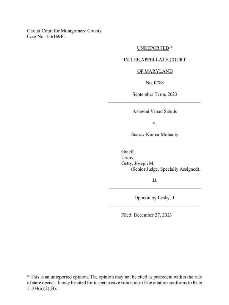 Fillable Online Circuit Court for Montgomery County Case No. C-15-CV-22 ...