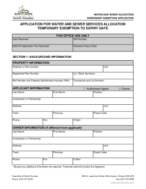 Fillable Online Application for Service Information Sheet Fax Email ...