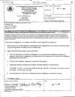 Fillable Online U.S. EPA, Pesticides, Label, BUTYRAC 200 BROADLEAF ...