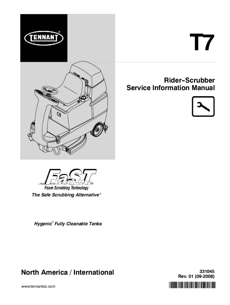Fillable Online How to Operate The Tennant T7 Rider Floor Scrubber Fax Email Print - pdfFiller