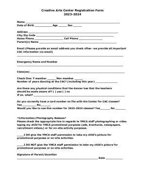 Fillable Online CAC Registration Form 23-24 Fax Email Print - pdfFiller