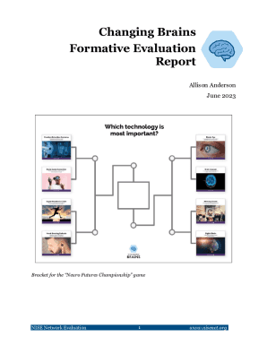 Fillable Online Changing Brains Formative Evaluation Report Fax Email Print - pdfFiller