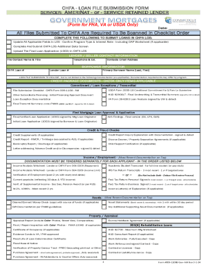 Fillable Online SERVICE RETAINED LENDER (Form for FHA, VA or ... Fax ...