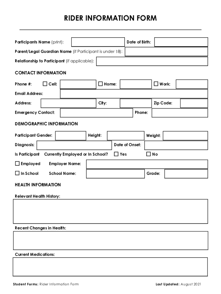 Fillable Online student release and consent form - PA EMS Registry Fax ...