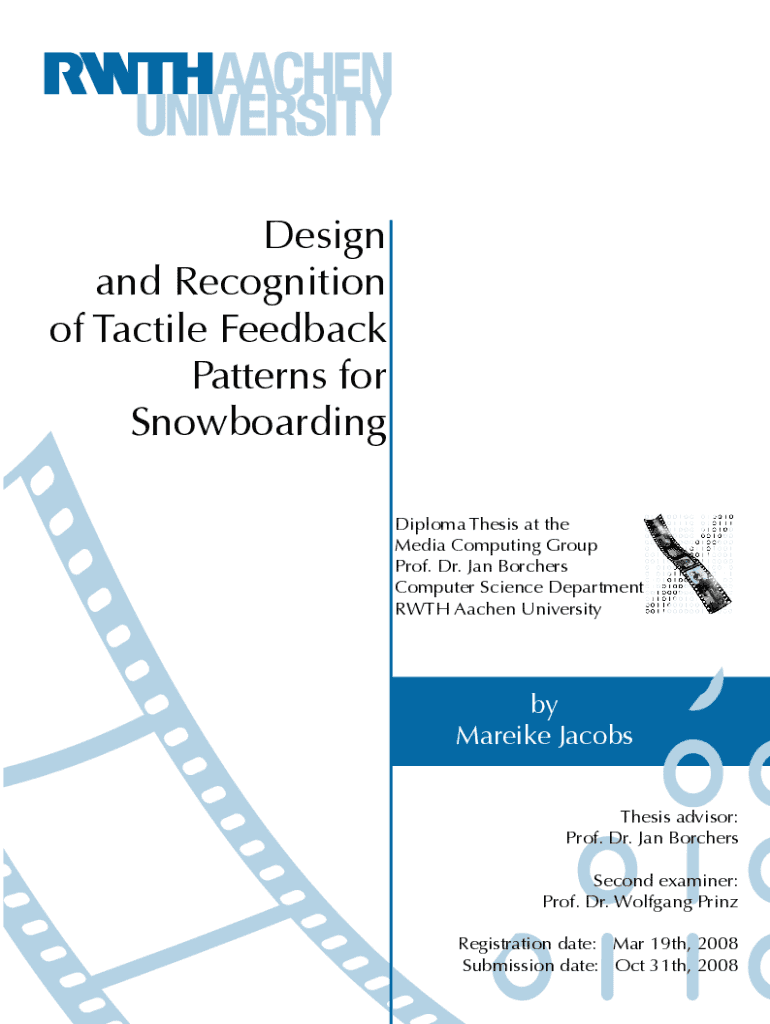 Fillable Online hci rwth-aachen Design and Recognition of Tactile ...