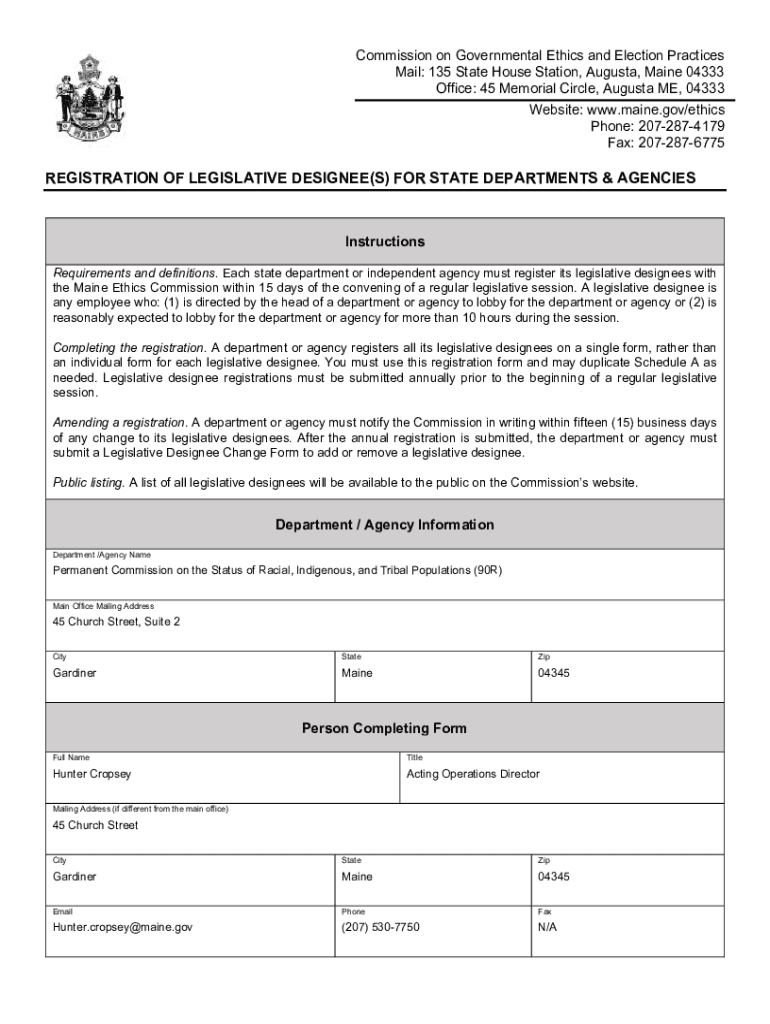 Fillable Online Legislative Designee Form for 2024.docx Fax Email Print ...