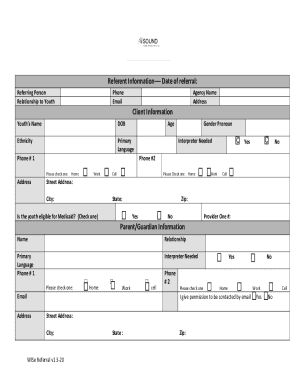 Fillable Online Wraparound with Intensive Services (WISe) fact sheet ...