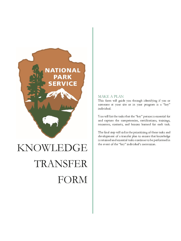 Fillable Online Knowledge Transfer Form Fax Email Print - pdfFiller
