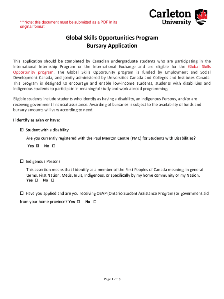 Fillable Online Form 2.0 Bachelor of Nursing Bursary Application Form Fax Email Print - pdfFiller