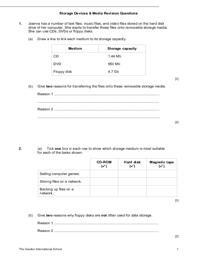 Fillable Online igcse at Unit 03.docx - Revision Worksheet-3 Subject: ICT Topic Fax Email Print ...