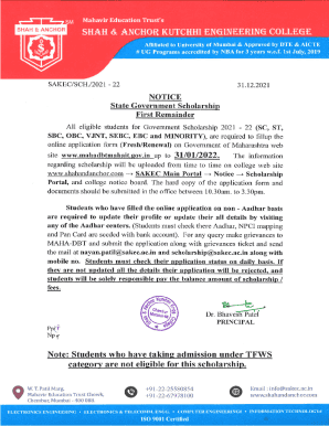 Fillable Online TFWS students are not eligible for any above ...