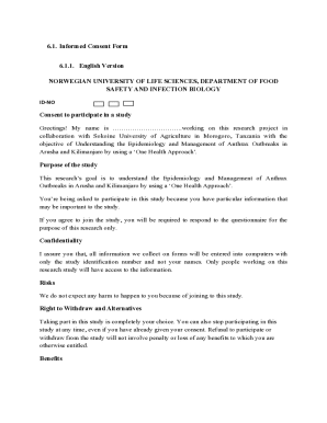 Fillable Online 6.1. Informed Consent Form 6.1.1. English Version ...