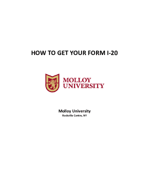 Fillable Online HOW TO GET YOUR FORM I-20 Molloy University Fax Email ...