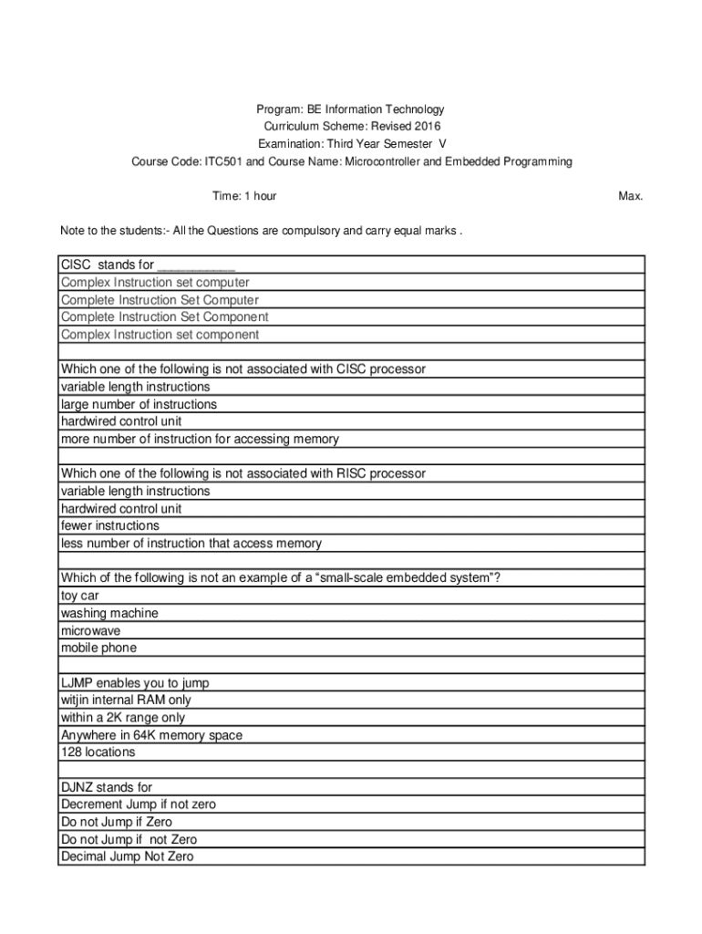 Fillable Online Syllabus and Question PapersLibrary-Shah & Anchor ... Fax Email Print - pdfFiller