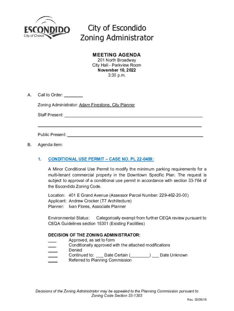 Fillable Online Zoning Administrator: Adam Finestone, City Planner Fax Email Print - pdfFiller