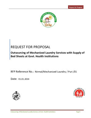 Fillable Online Request for proposal(RFP) for mechanized laundry ...