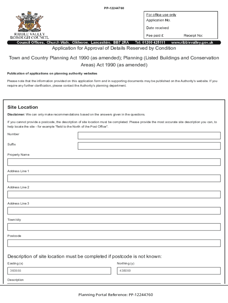 Fillable Online Planning Portal Reference: PP-12244760 Fax Email Print ...