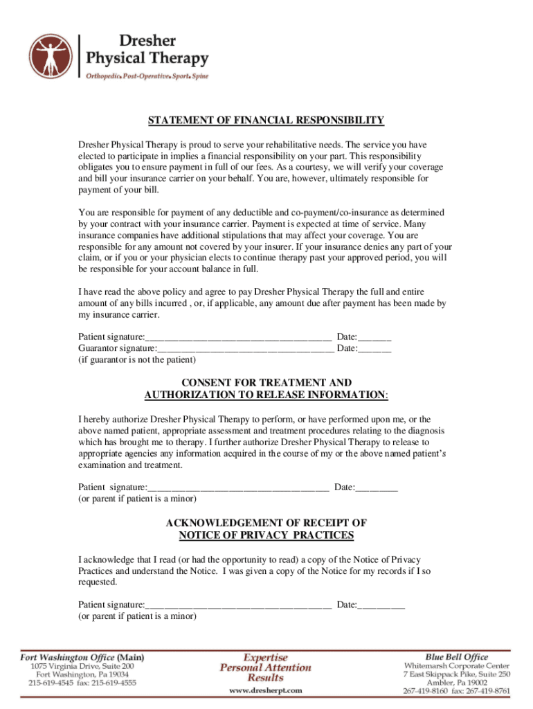 Fillable Online Fillable Online Statement of financial responsibility ...