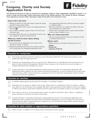 Fillable Online Company, Charity and Society Application Form Fax Email ...