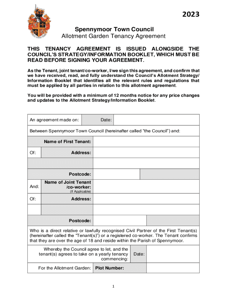 Fillable Online Agreement-allotment-garden.doc - NALC's TEMPLATE ...