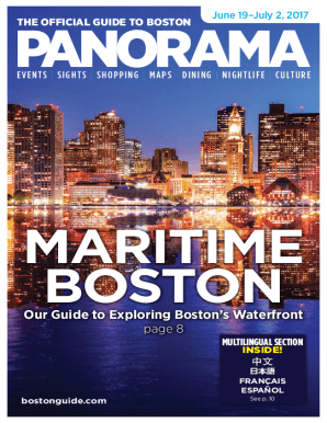 Fillable Online Boston's Official Calendar of Events Fax Email Print ...