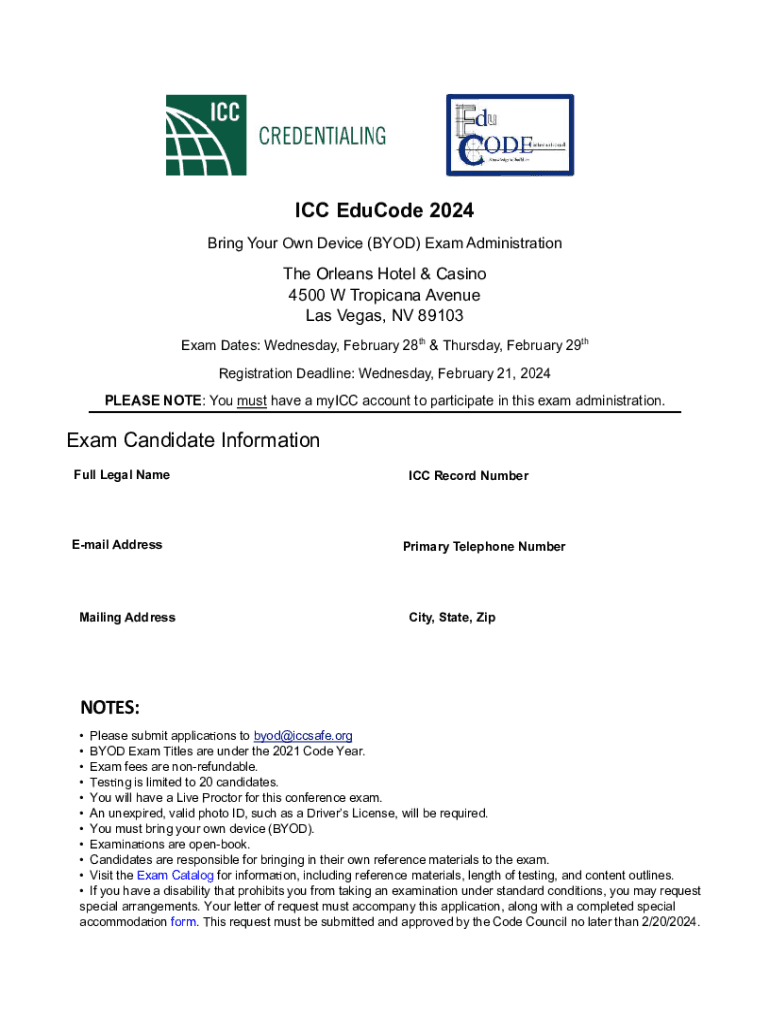 Fillable Online Educode (Feb 2025), Las Vegas USA - Trade Show Fax ...