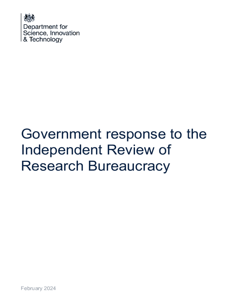 Fillable Online Government response to the Independent Review of ...