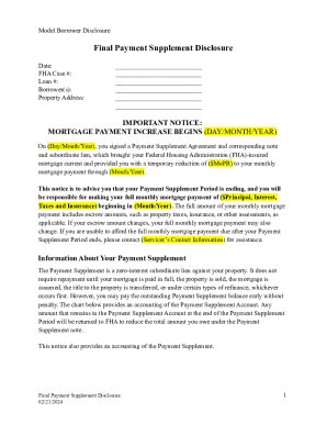 Fillable Online Annual Disclosure Statement Model Document - HUD Fax ...