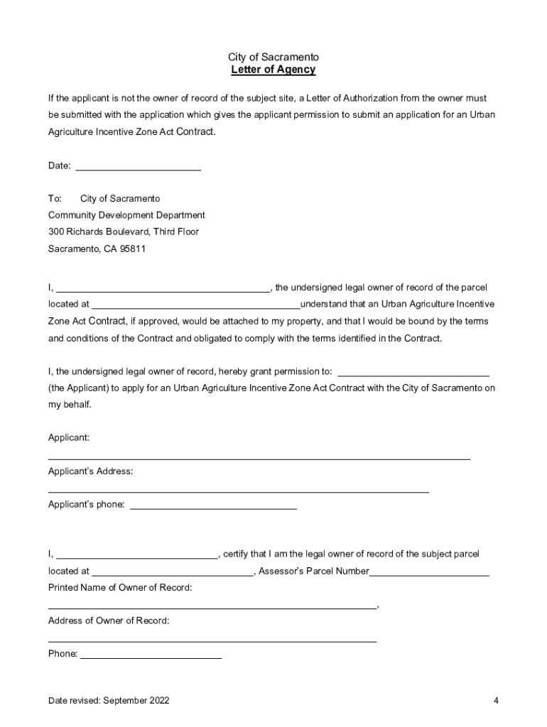 Fillable Online Application Packet for Urban Agriculture Incentive Zone Fax Email Print - pdfFiller