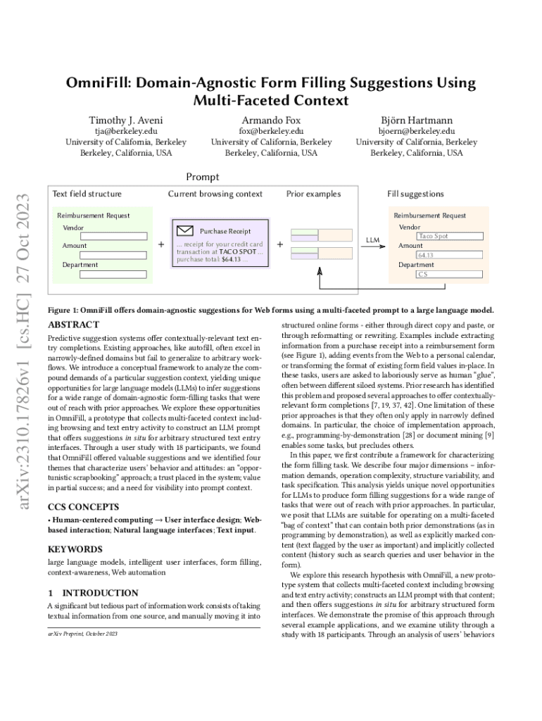Fillable Online OmniFill: Domain-Agnostic Form Filling Suggestions ...