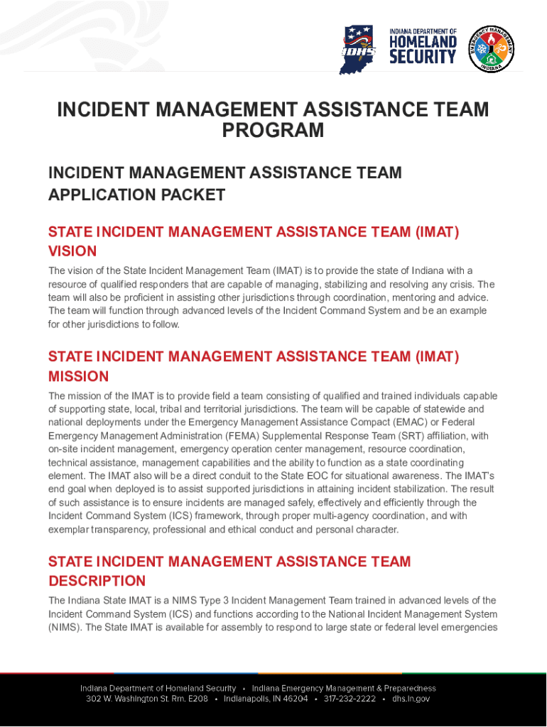 Fillable Online Jim Williams Joins State Incident Management Assistance ...