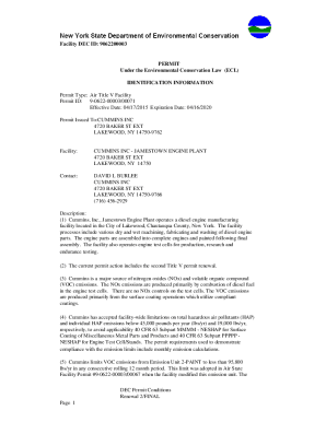 Fillable Online Air Program Forms and Instructions - NYSDEC Fax Email ...