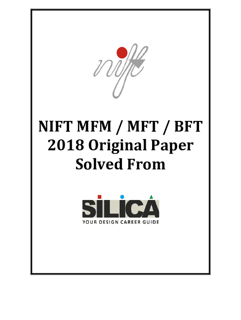 Fillable Online May I know the difficulty level of the NIFT MFM entrance ... Fax Email Print ...