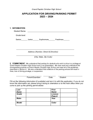 Fillable Online JUNIOR-STUDENT-PARKING-PERMIT-APPLICATION- ... Fax ...