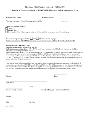 Fillable Online Receipt of Gift Card/Certificate Acknowledgement Form ...