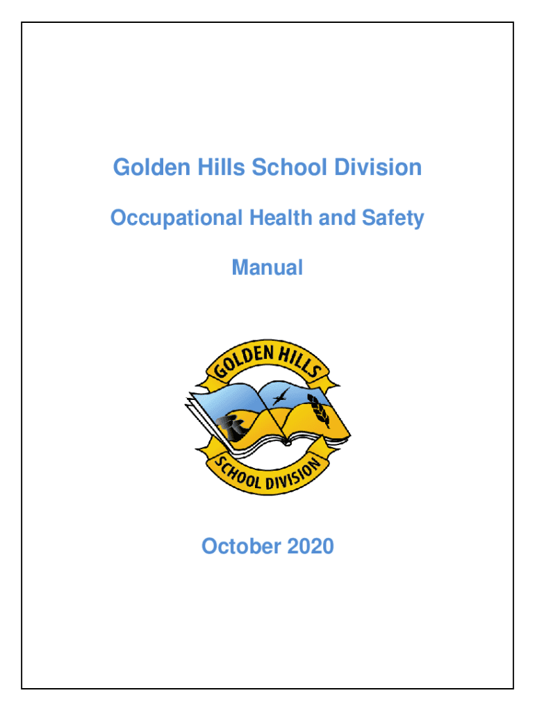 Fillable Online Golden Hills School Division - Occupational Health and ...