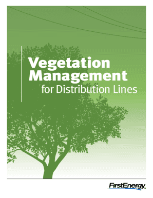 Fillable Online Vegetation Management for Distribution Lines. Brochure ...